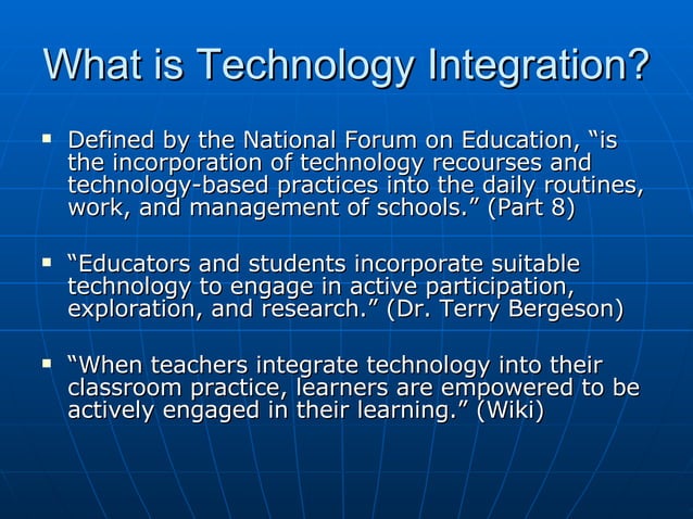 Technology Use Vs Technology Integration Ppt | PPT