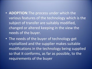 Technology absorption and acquisition | PPT