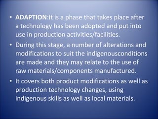 Technology absorption and acquisition | PPT