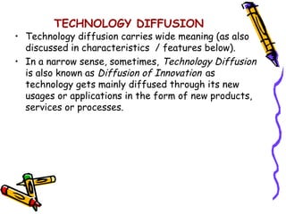 Technology absorption & diffusion | PPT