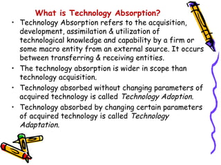 Technology absorption & diffusion | PPT