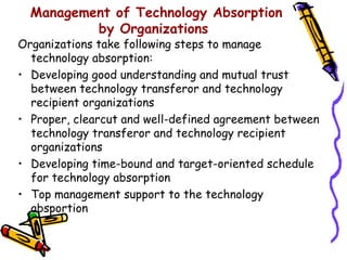 Technology absorption & diffusion | PPT
