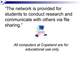 Technology acceptable use policy gr 7 day 1 | PPT