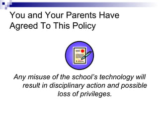 Technology acceptable use policy gr 7 day 1 | PPT