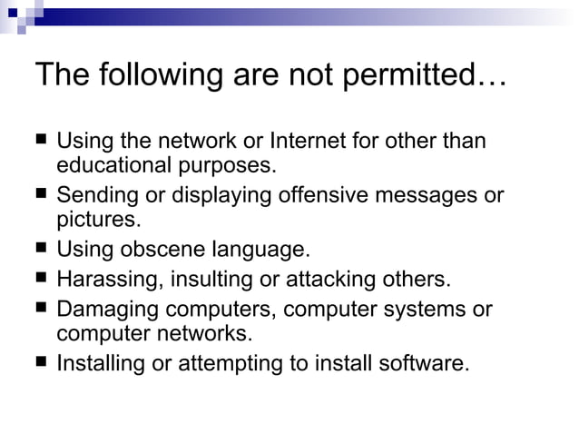 CMS Technology acceptable use policy | PPT
