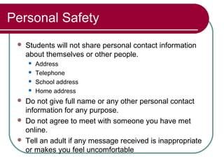 Technology acceptable use policy for students 08202011[1] | PPT