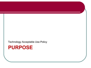 Technology acceptable use policy for students 08202011[1] | PPT