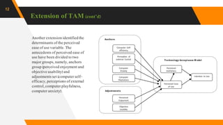 TECHNOLOGY ACCEPTANCE MODELS & FRAMEWORKS | PDF