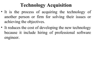 Technology acquisition | PPT
