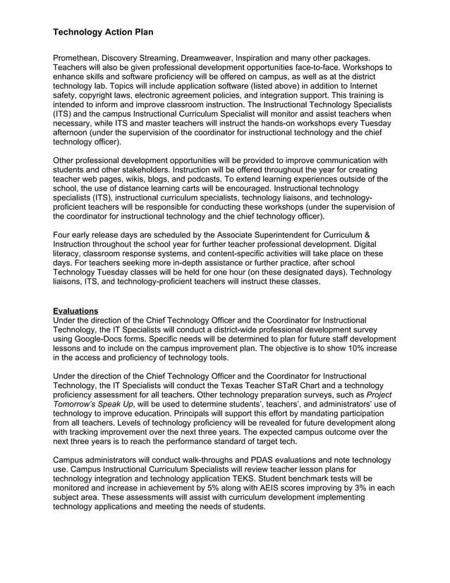 Technology Action Plan | DOC
