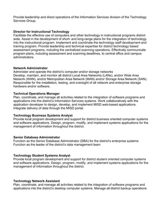 Technology Action Plan | DOC | IT and Internet Support | Internet