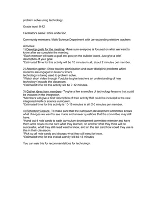 Technology Action Plan | PDF