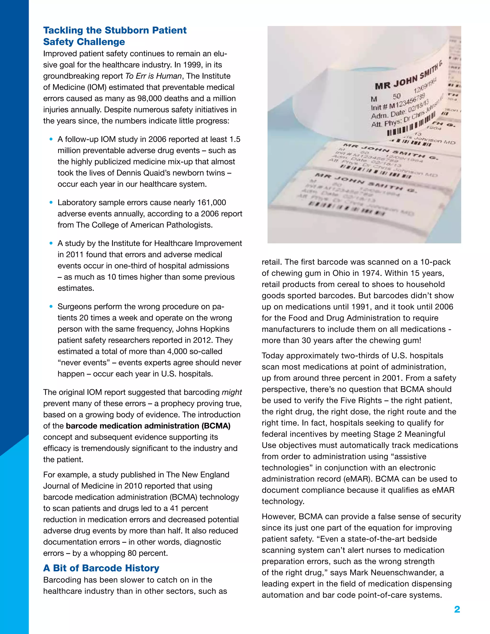 Barcoding 2.0: Improving Patient Safety | PDF