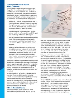 Barcoding 2.0: Improving Patient Safety | PDF