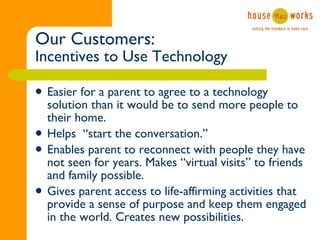 Technology and aging conference | PPT | Eldercare | Family and Relationships