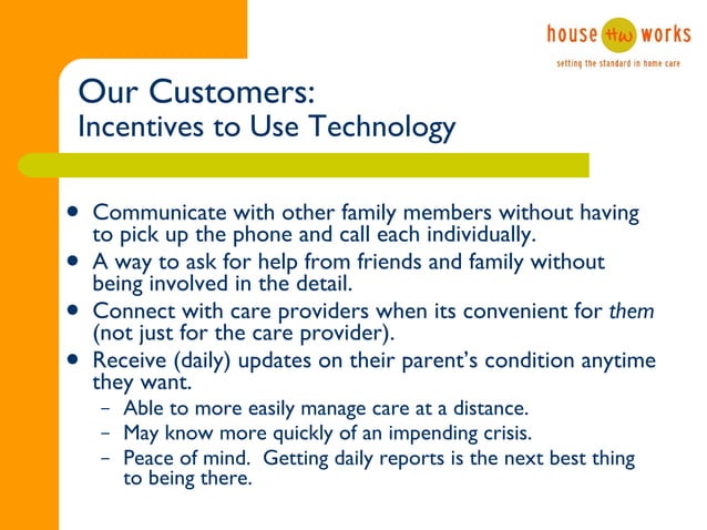 Technology and aging conference | PPT | Eldercare | Family and Relationships