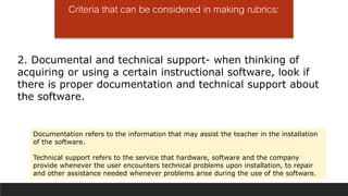 Technology and Assessment Rubrics | PPT