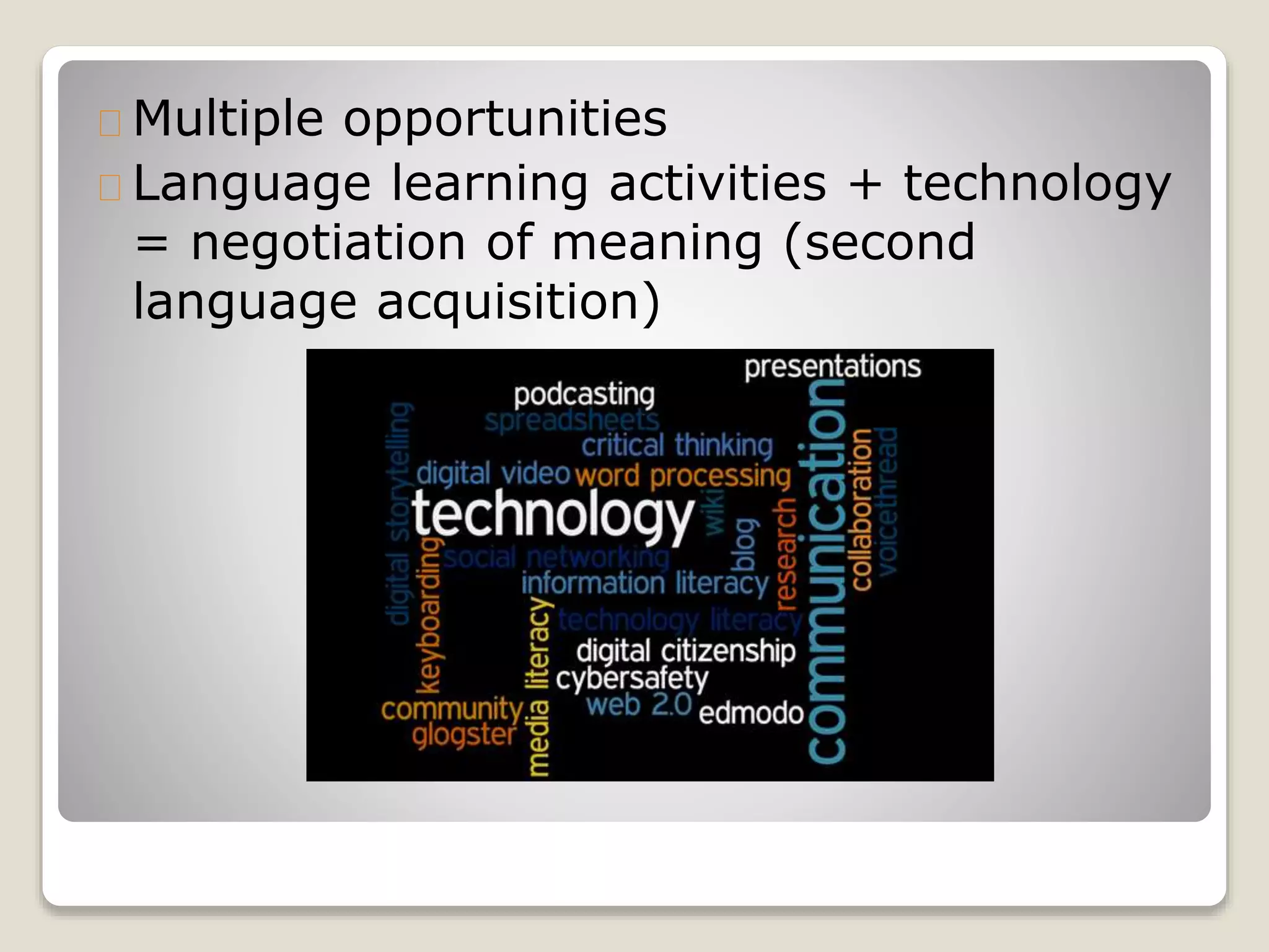 Technology and English language learners | PPTX