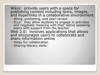 Technology and English language learners | PPTX