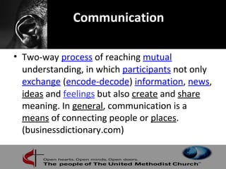 Technology and communication in the church | PPT