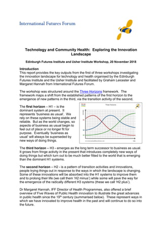Technology for Community Health - Report and slides | PDF