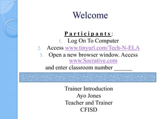 Technology and ELA | PPTX | Internet for Beginners | Internet