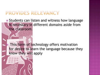 Technology and english language | PPTX