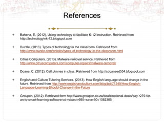 Technology and english language learning | PPT