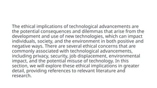 Technology and Ethics for philosophy subjects | PPT