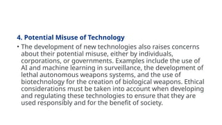 Technology and Ethics for philosophy subjects | PPT