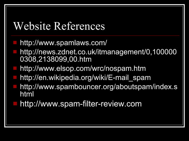 Technology And Ethics Spam | PPT
