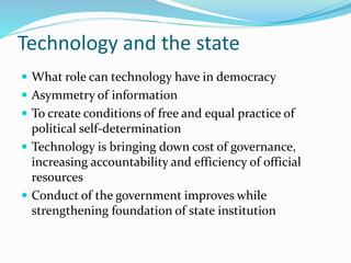 Technology and governance | PPT