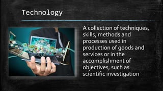 Technology and humanism | PPTX