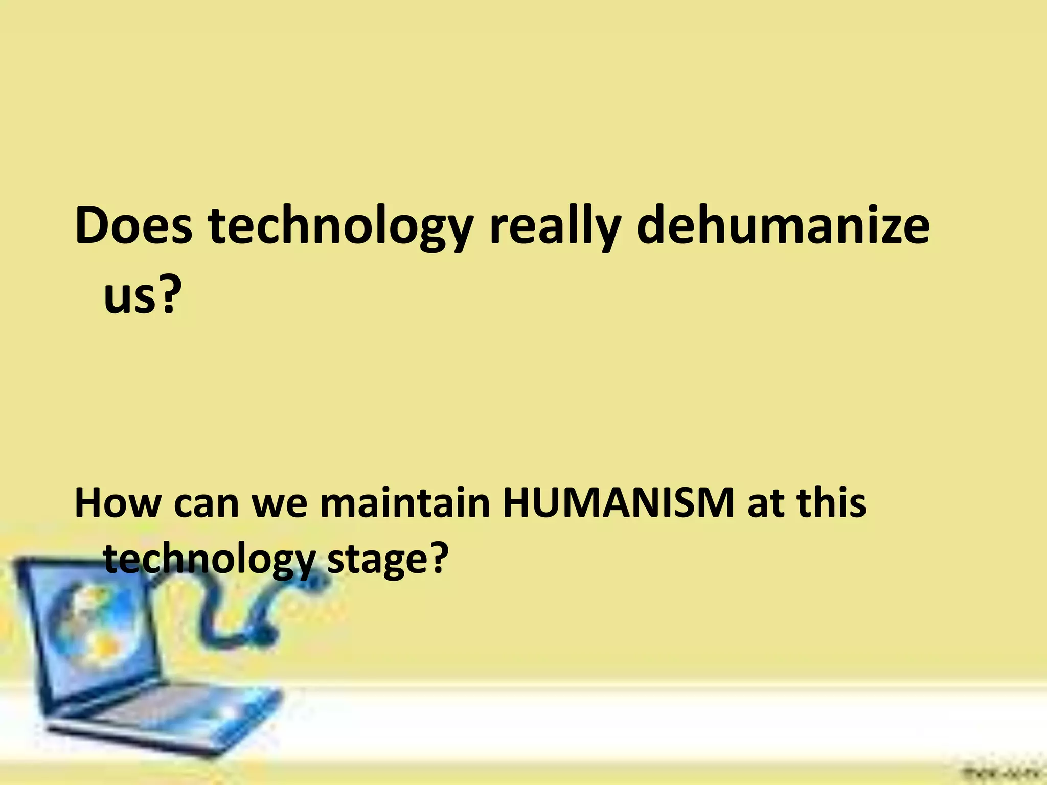 Technology and humanism edtech report | PPTX