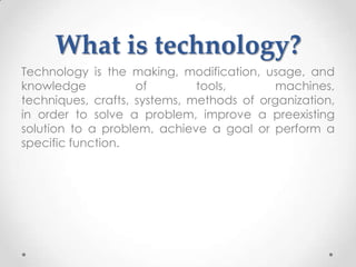 Technology and innovation | PPTX