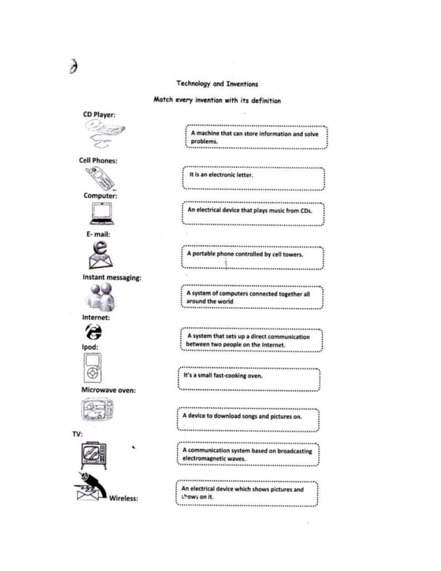 Technology and inventions lesson plan and activities | DOCX | Education