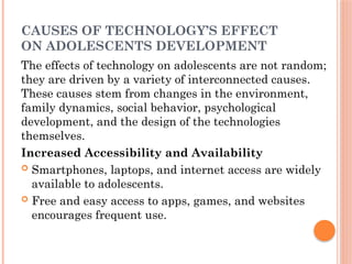 Technology and Its Effect on Adolescent Development.pptx