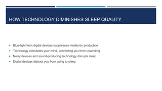 Technology and sleep final | PPTX