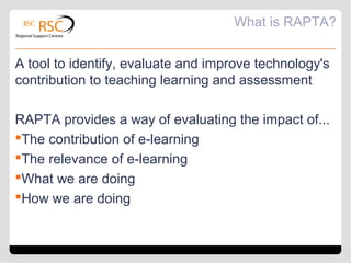 Technology and the CIF - RAPTA workshop | PPT | IT and Internet Support ...