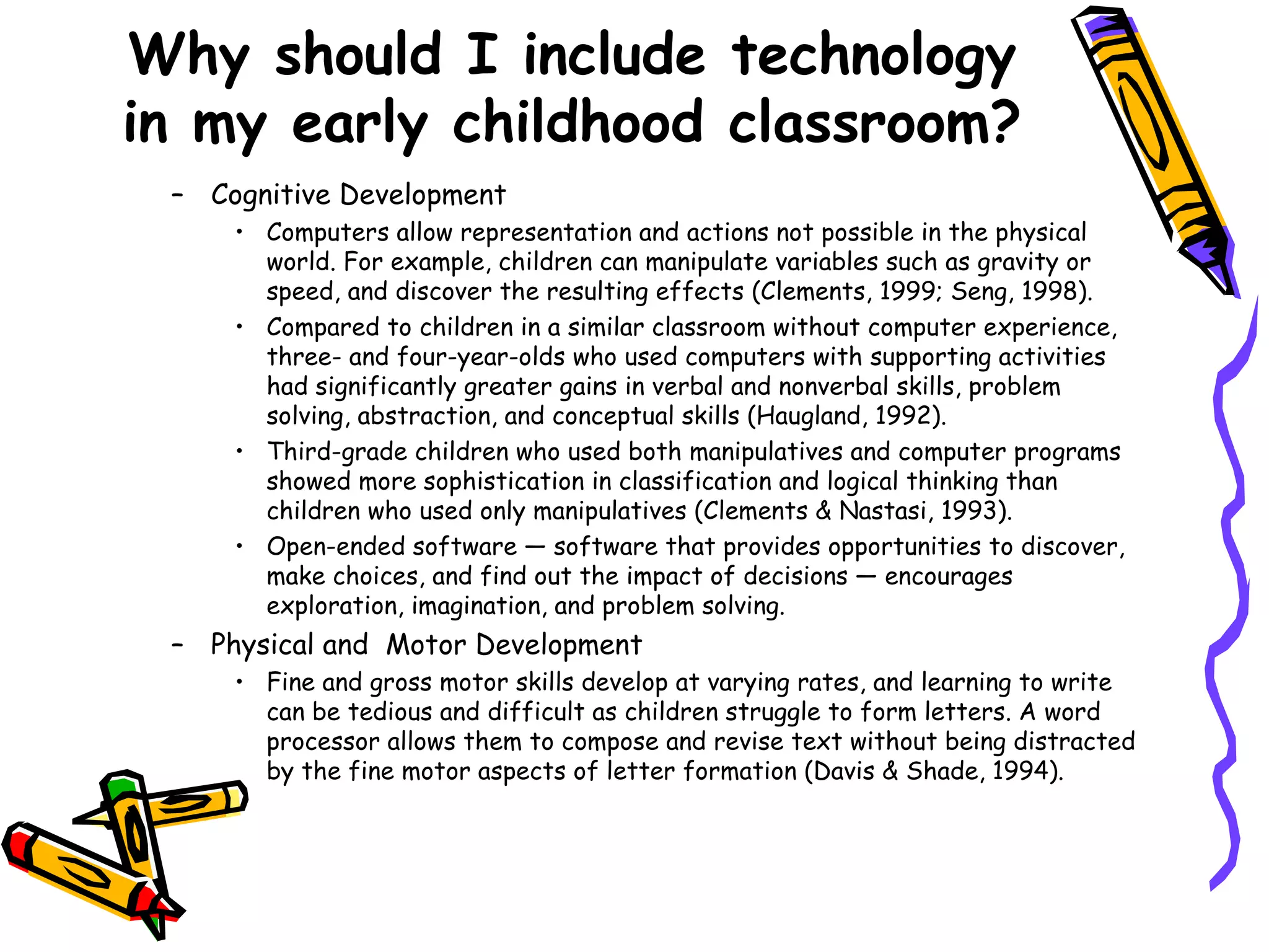 Technology And The Early Childhood Classroom | PPT