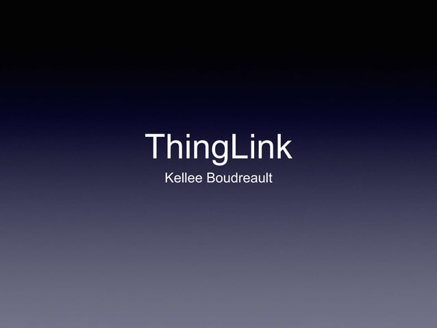 Technology and Thinglink | PPTX