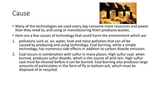 Technology and unsustainable resource | PPT