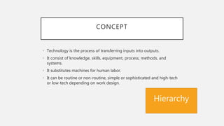Technology and work design in Organizational Relation | PPTX | Business ...