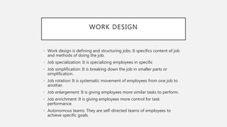 Technology and work design in Organizational Relation | PPTX | Business ...
