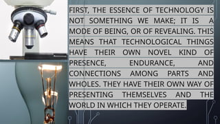 TECHNOLOGY AS A WAY OF REVEALING-sts reporting.pptx