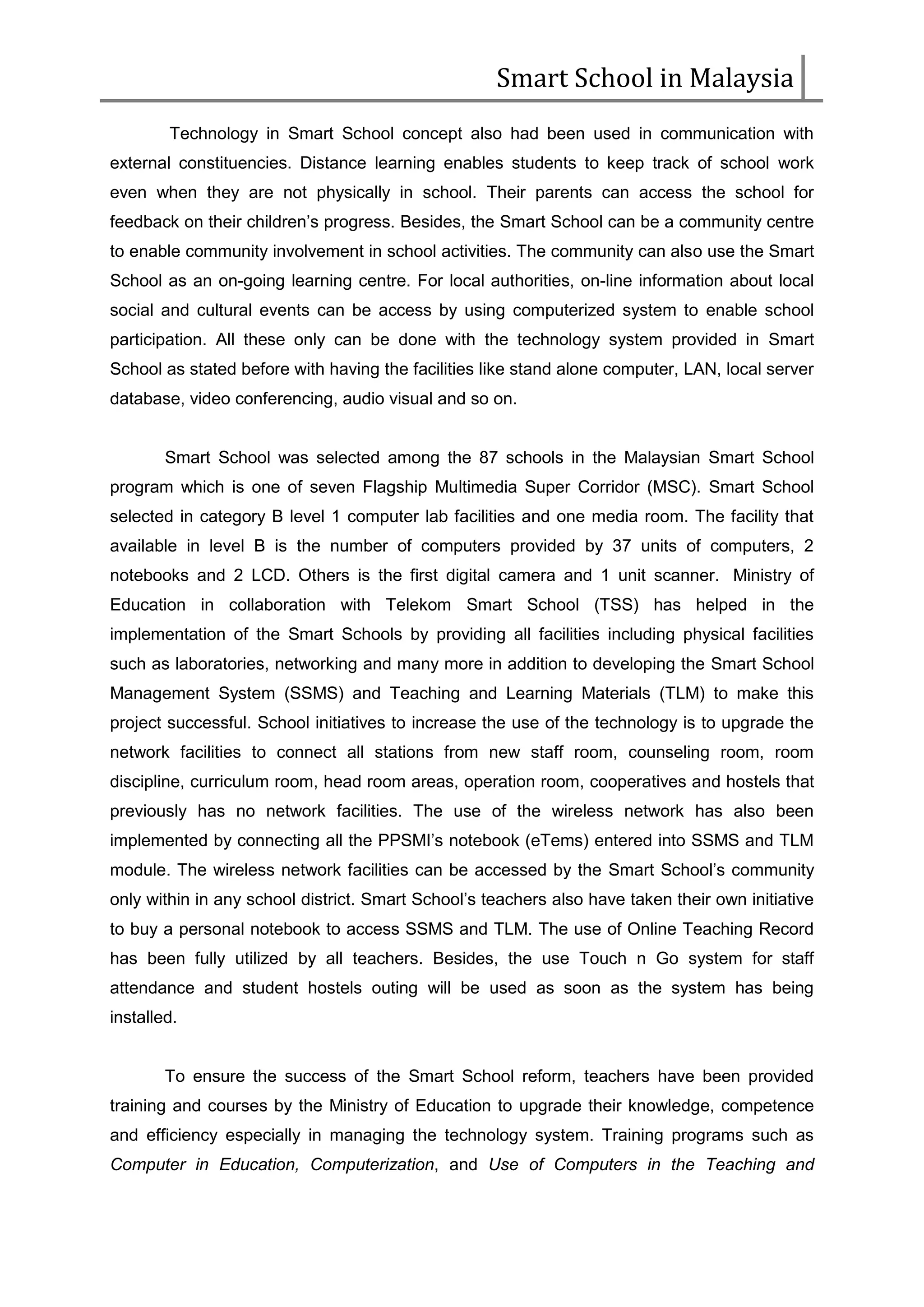 Smart School Concept | DOCX