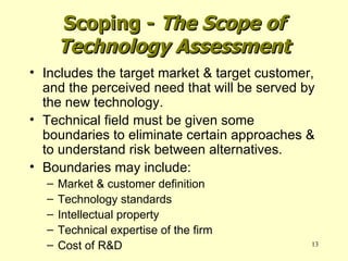 UM MBA Program: Technology Assessment Process | PPT