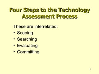 UM MBA Program: Technology Assessment Process | PPT