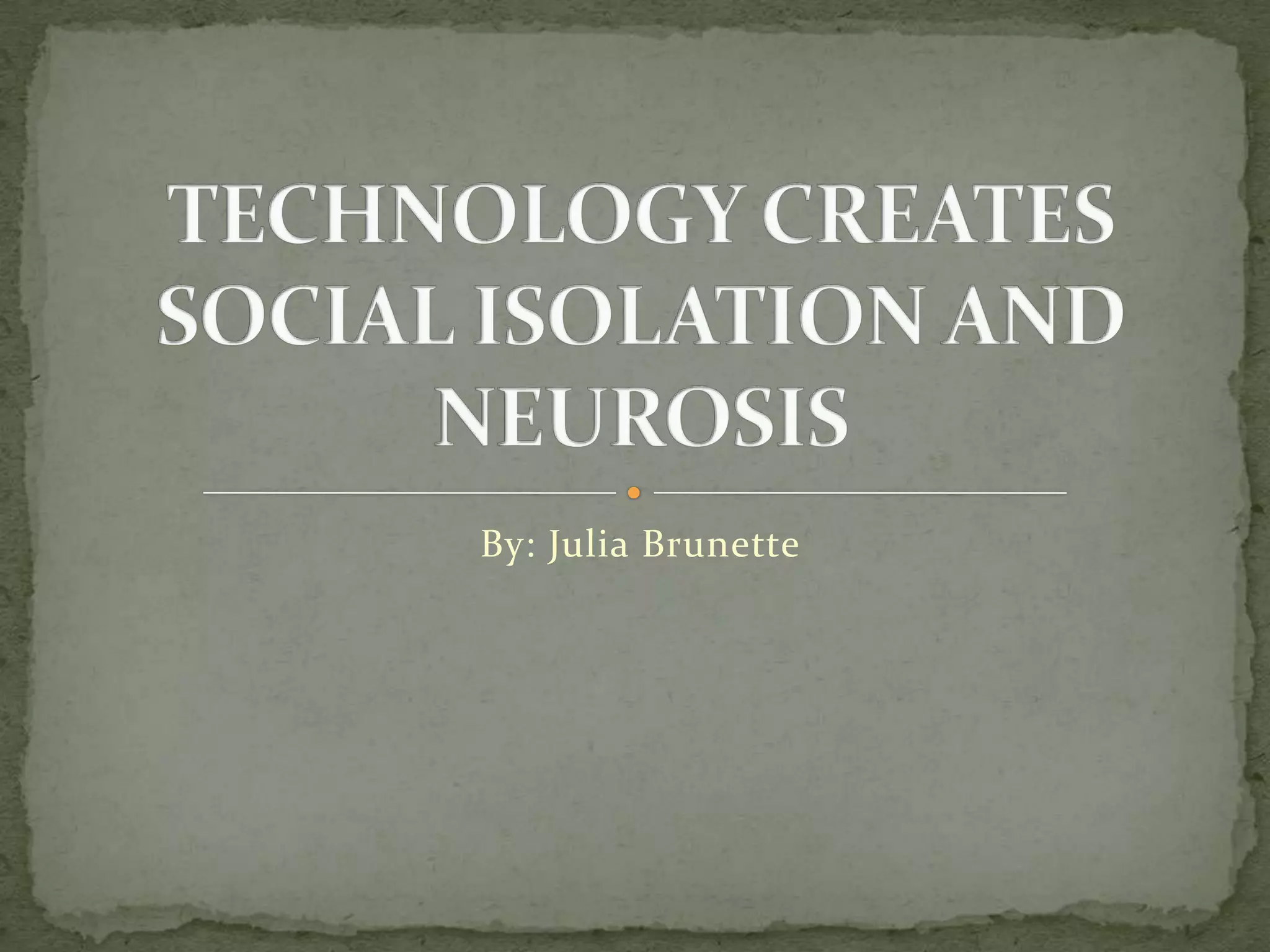 Technology assignment | PPT