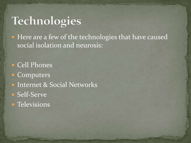 Technology assignment | PPT